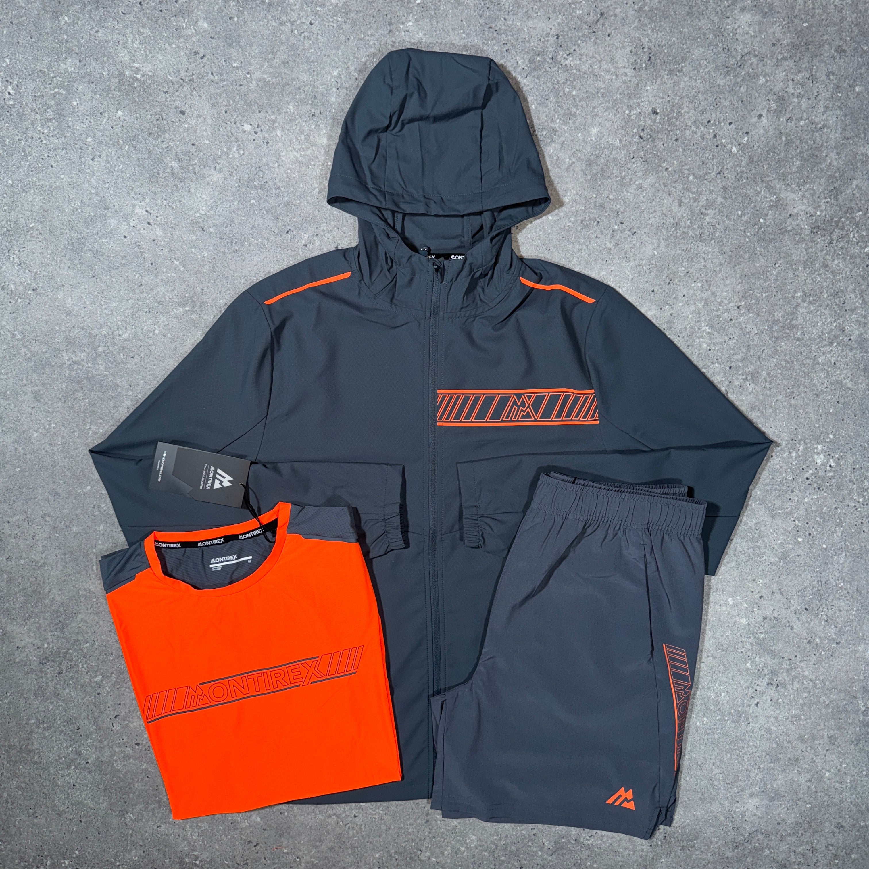 Montirex beta tri set (grey/orange) – Deluxe Fashion